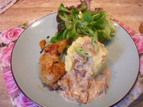 Porcini Mushroom Schnitzel and Porcini Mushroom Mashed Potatoes | Chef ...