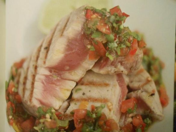 Tomato and Coriander Salsa with Grilled Tuna | Chef Reader