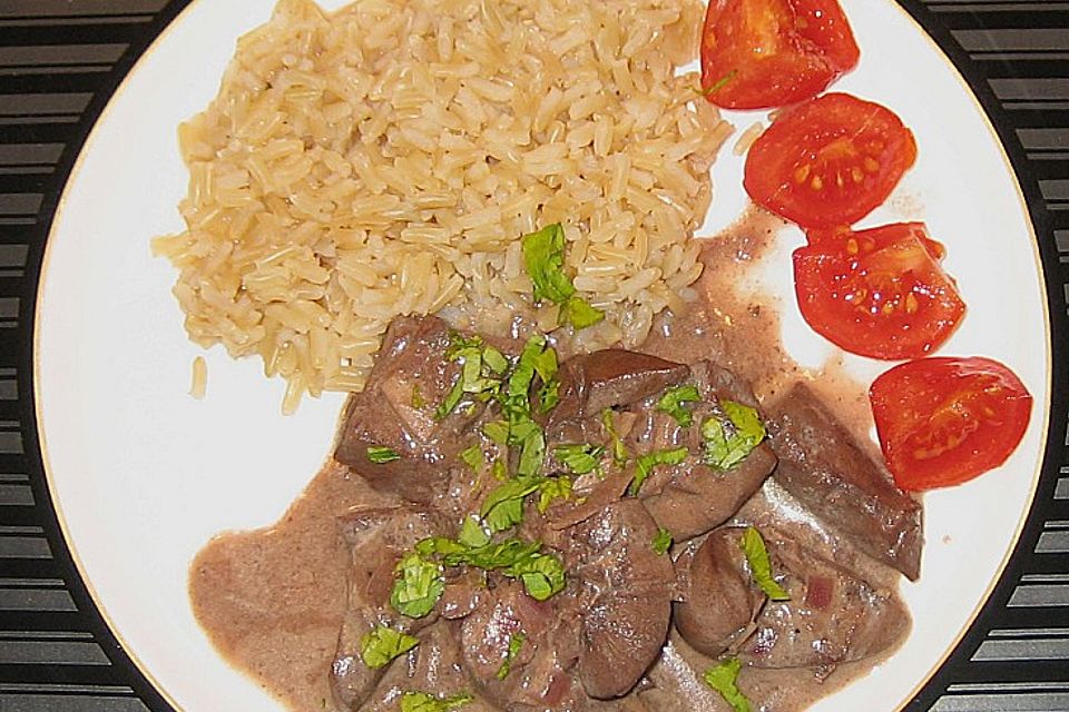 Pork kidneys in red wine sauce | Chef Reader