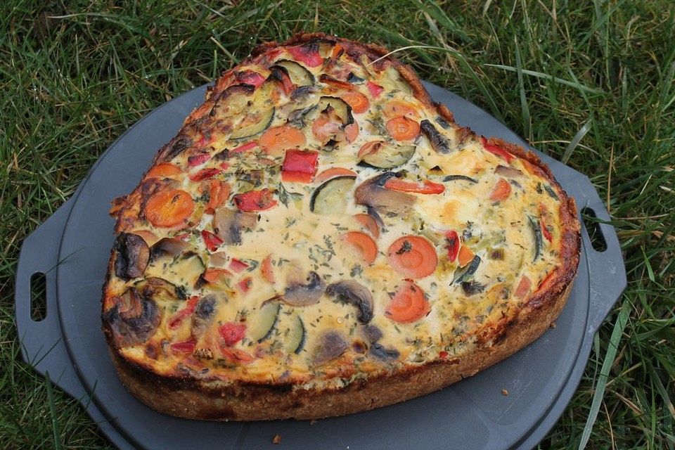 Colorful vegetable quiche | Chef Reader
