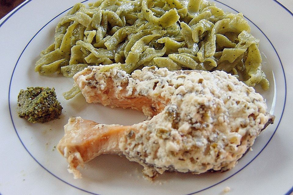 Salmon steak with crème fraîche | Chef Reader