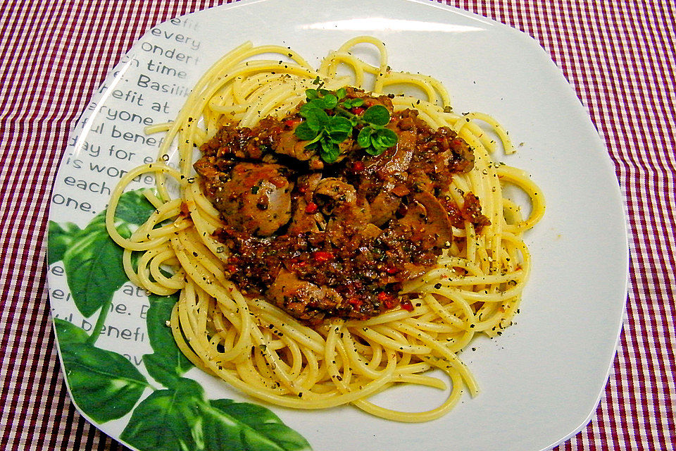 Spaghetti with rabbit liver | Chef Reader