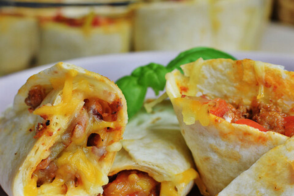 Mexican wraps from the oven | Chef Reader