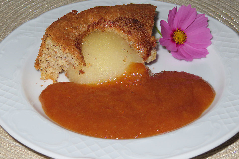 Pear casserole with apricot sauce | Chef Reader